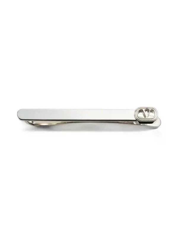 Valentino Garavani Vlogo Tie Clip - Silver