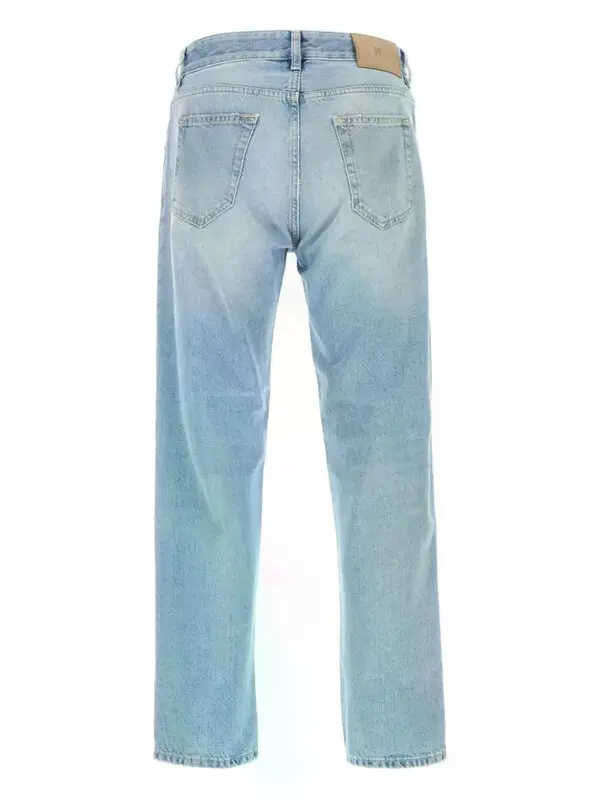 PT TORINO Stonewashed Straight Leg Jeans - Blue