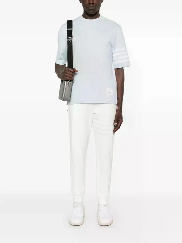 Thom Browne Jersey 4-bar Short Sleeve Tee - Blue