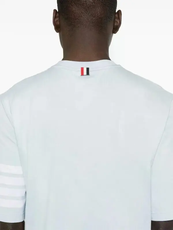 Thom Browne Jersey 4-bar Short Sleeve Tee - Blue