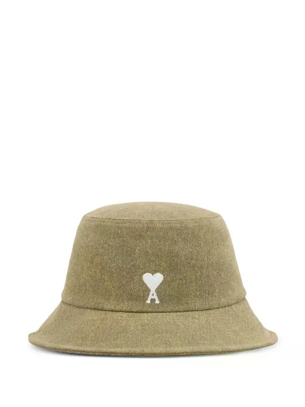 Ami De Coeur Embroidered Bucket Hat - Green
