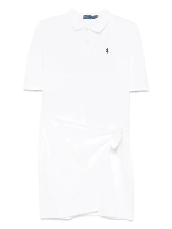Polo Ralph Lauren Draped-panel Mini Dress - White