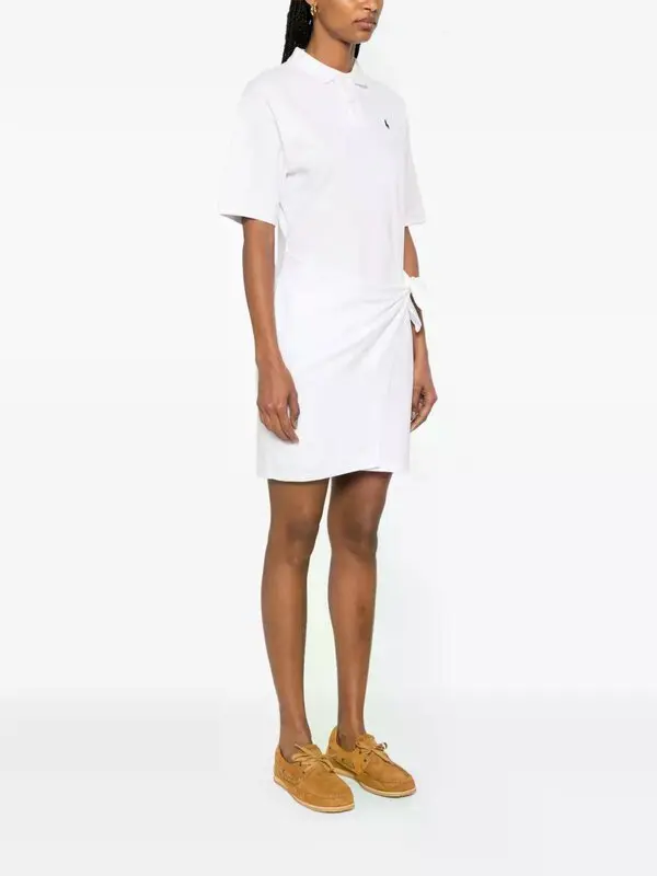 Polo Ralph Lauren Draped-panel Mini Dress - White