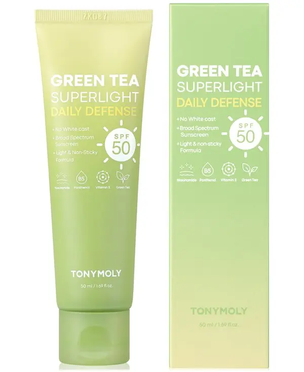 TONYMOLY Green Tea Superlight Daily Defense Sunscreen - No Color