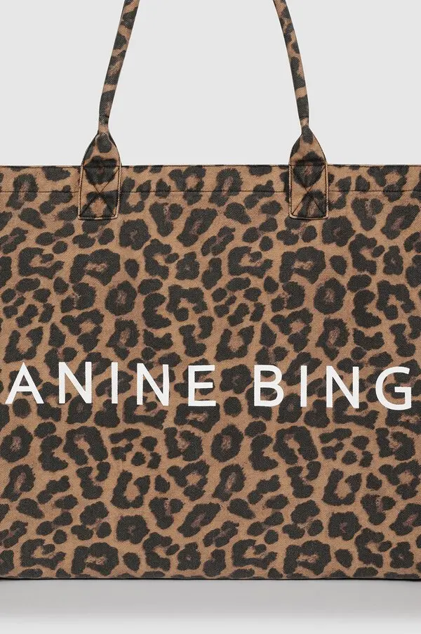 ANINE BING Leo Canvas Tote - Black