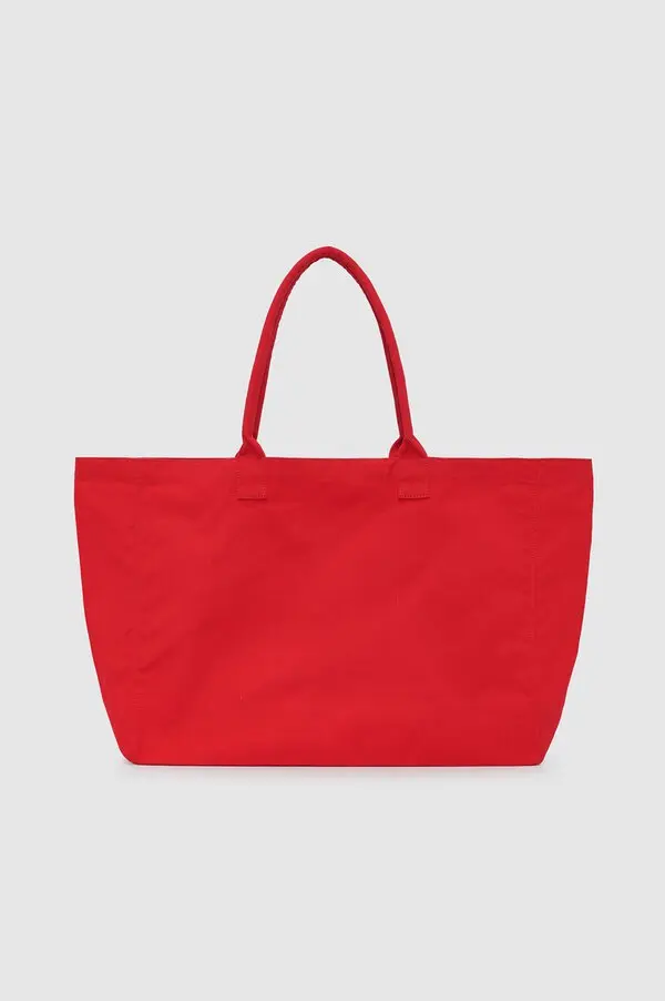 ANINE BING Leo Canvas Tote - Tango Red