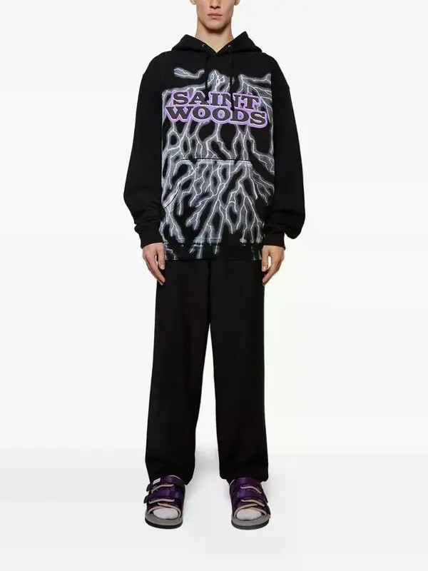 SAINTWOODS Lightning Graphic Hoodie