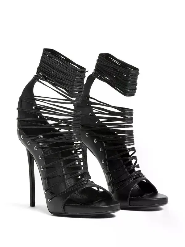 Dsquared2 Leather Stiletto Sandals