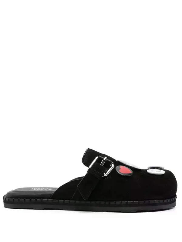 Moschino Brooch-embellished Slippers