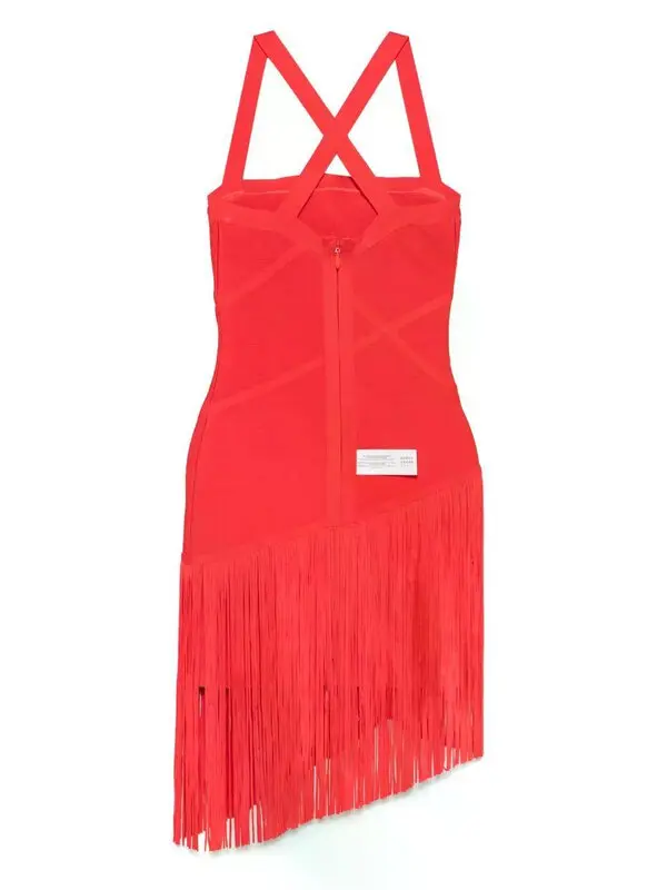 Herve Leger Josephine Mini Dress - Red