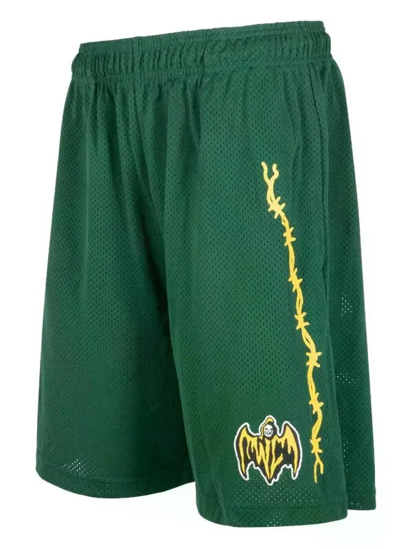 WARREN LOTAS Bat Reaper Mesh Shorts - Green