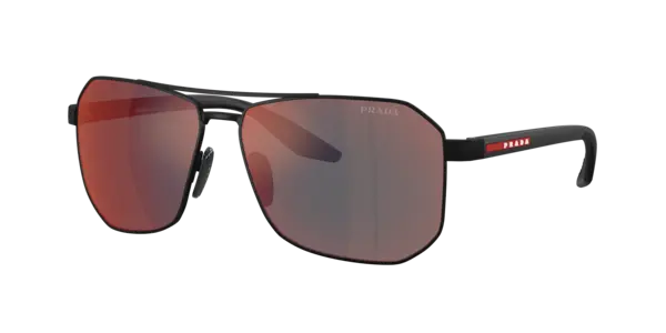 Prada Sunglasses - Dark Grey Mirror Blue,red