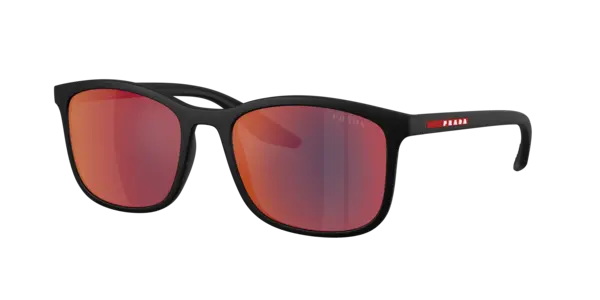 Prada Sunglasses - Dark Grey Mirror Blue,red