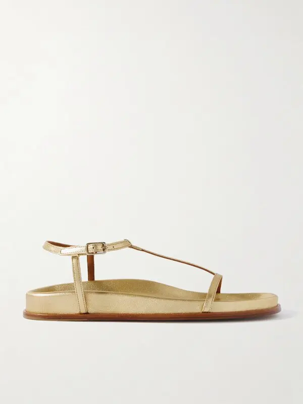 EMME PARSONS Aya Metallic Leather Sandals