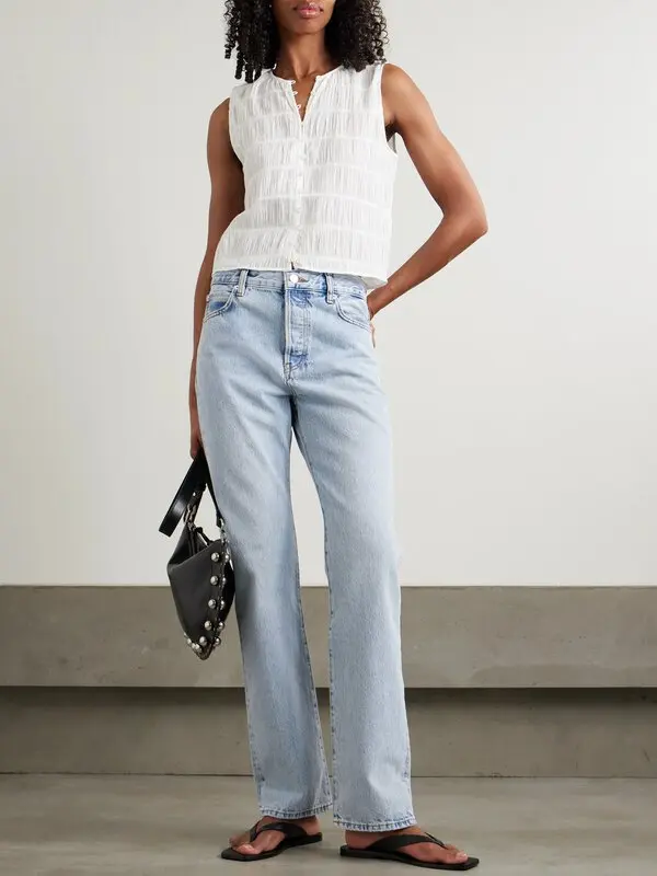 FRAME The Staple Mid-rise Straight-leg Jeans