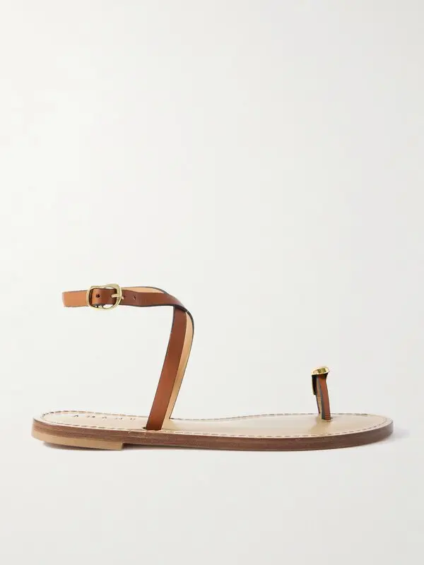 AMANU The Kigali Leather Sandals - Brown
