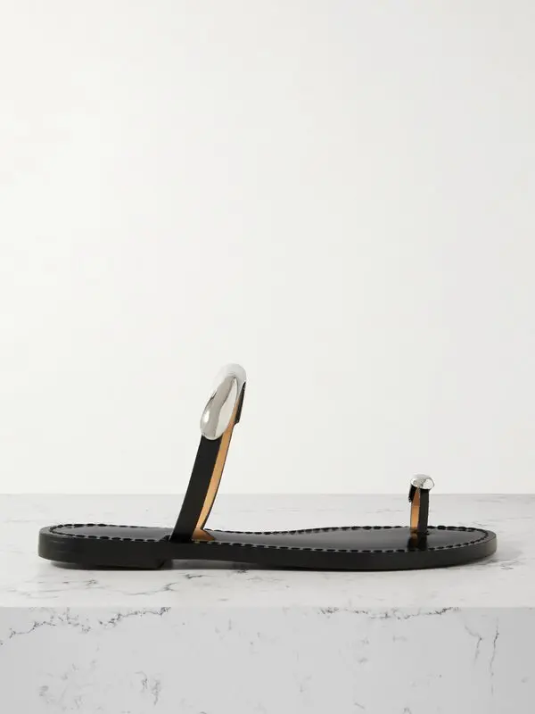 AMANU The Samburu Embellished Leather Sandals