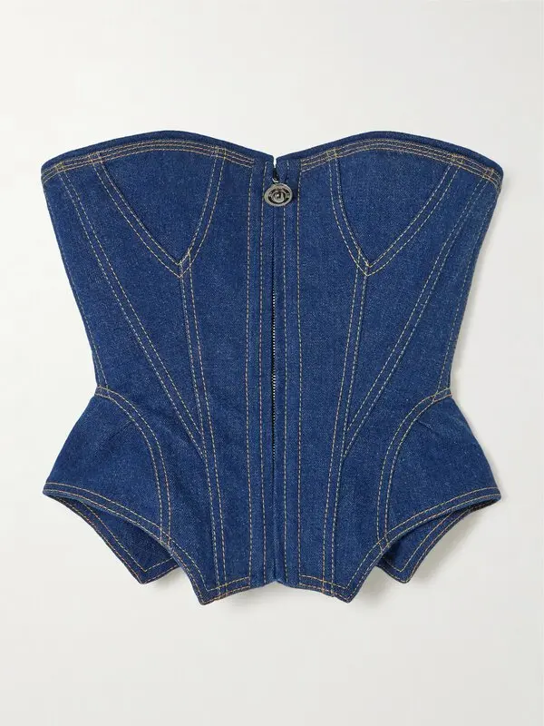 VIVIENNE WESTWOOD Embellished Denim 'cobrax' Corset