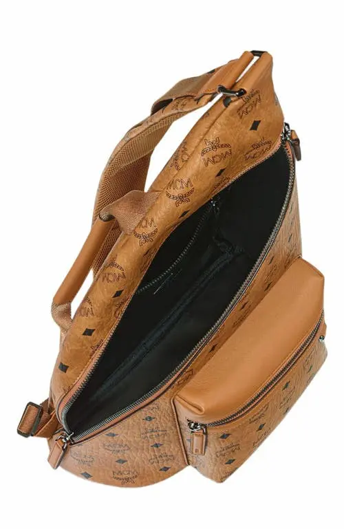 Mcm Visetos Aren Sling - Cognac