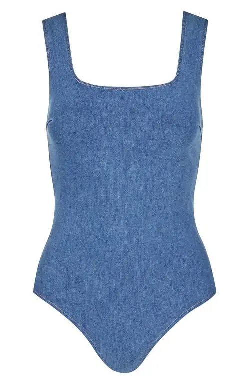 Commando Do It All Stretch Denim Bodysuit