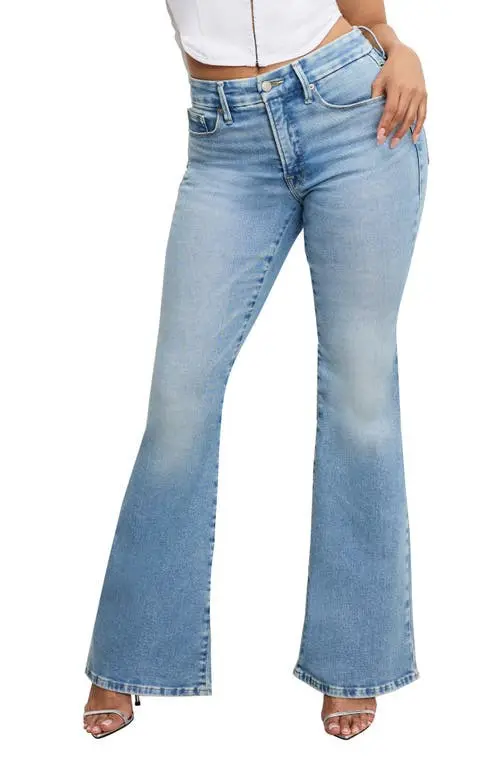 Good American Dolly Joleans Flare Jeans