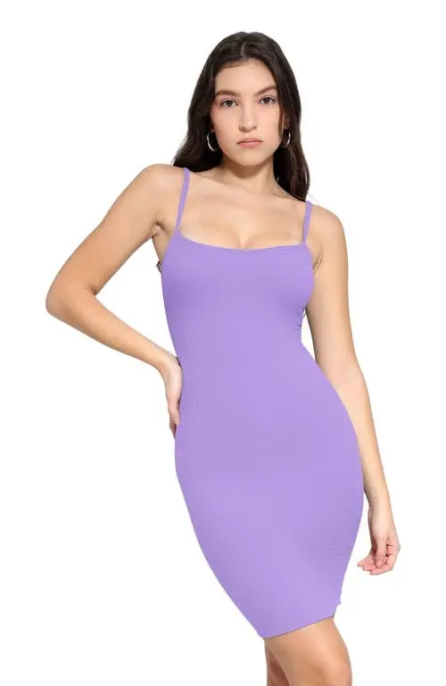 POPILUSH Shapewear Butt Lift Mini Slip Dress - Wisteria