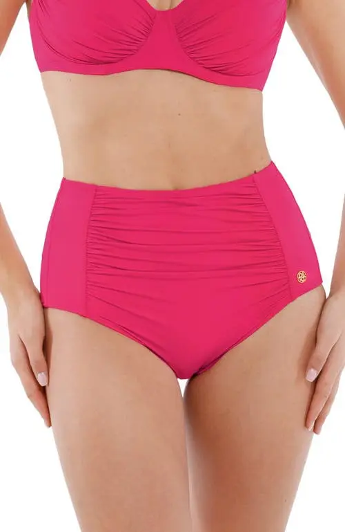 POPILUSH Shapewear Ruched Bikini Brief - Cerise