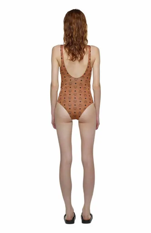 Mcm Monogram Print Swimsuit