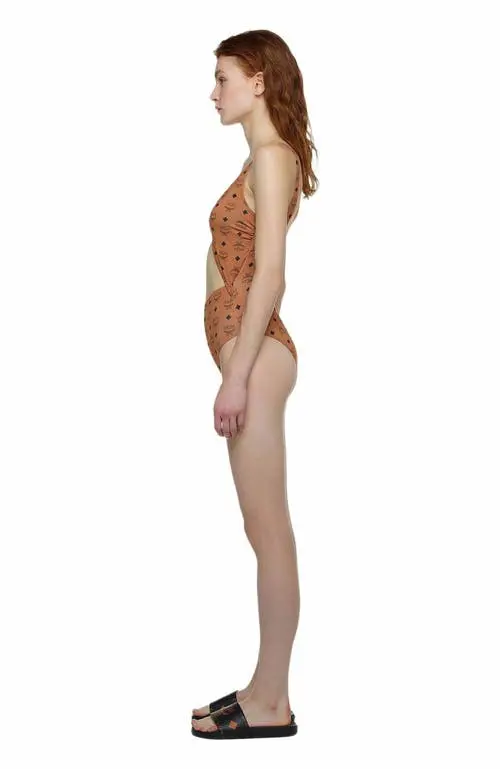 Mcm Monogram Print Swimsuit