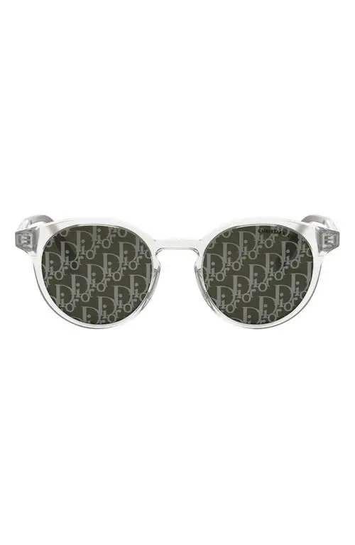 Dior Round Frame Sunglasses - Grey/ Other / Smoke Mirror