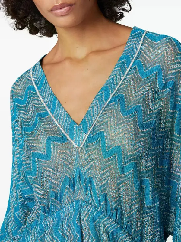 blush prom dresses blue Solid & Striped The Bailey Dress M / Ombre Zig Zag