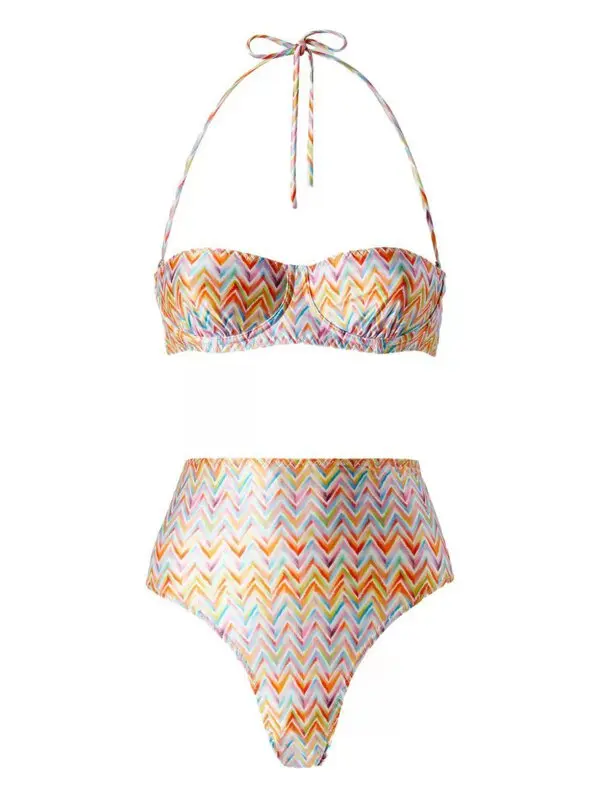 Missoni Zigzag-pattern Bikini - Neutrals