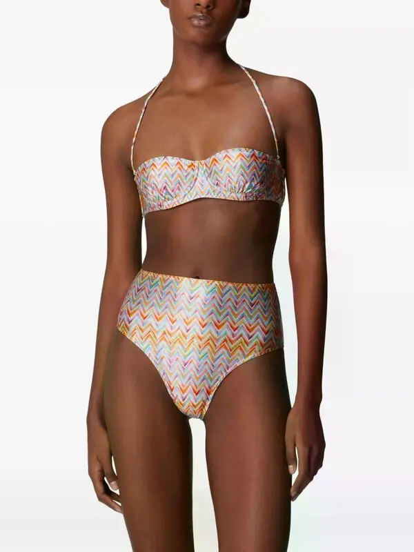 Missoni Zigzag-pattern Bikini - Neutrals