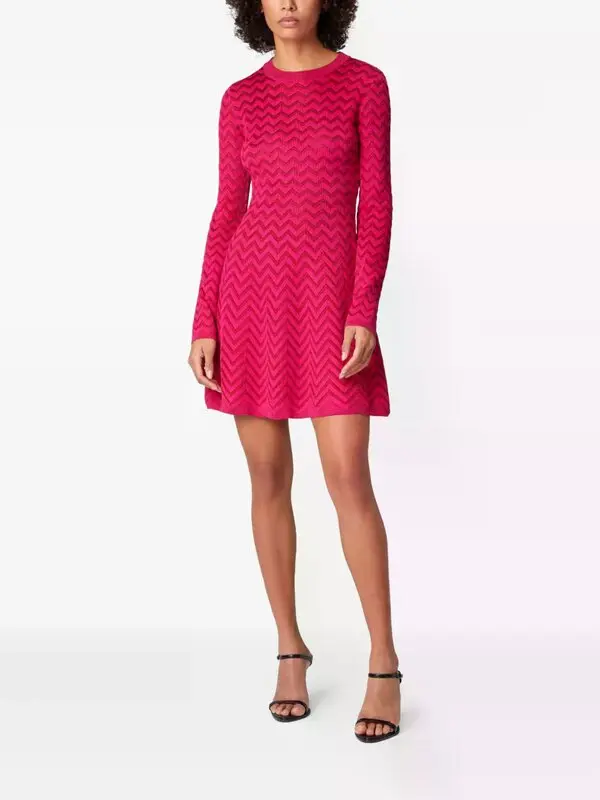 Missoni Zigzag-pattern Mini Dress - Pink