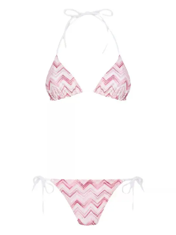 Missoni Zigzag-pattern Bikini - White