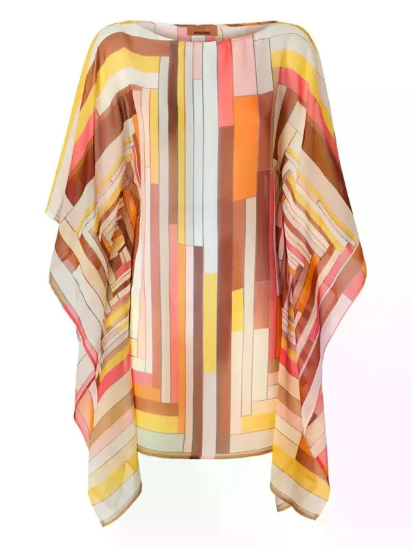 Missoni Geometric-pattern Mini Dress - Brown