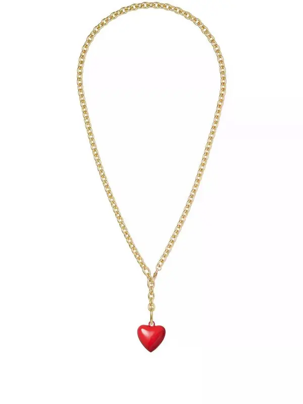 ROXANNE ASSOULIN The Mini Puffy Heart Necklace - Gold