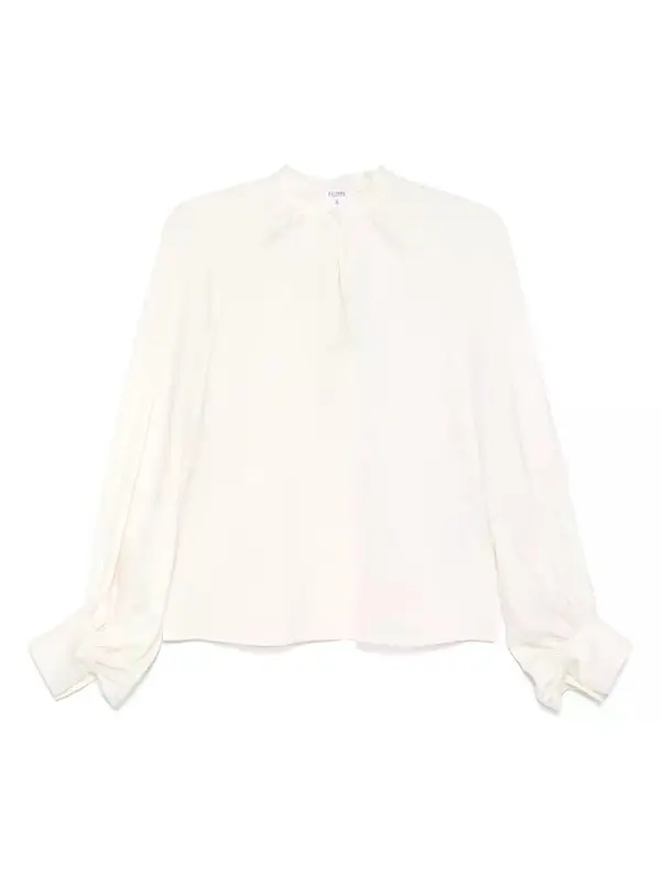 Filippa K Band-collar Blouse - Neutrals