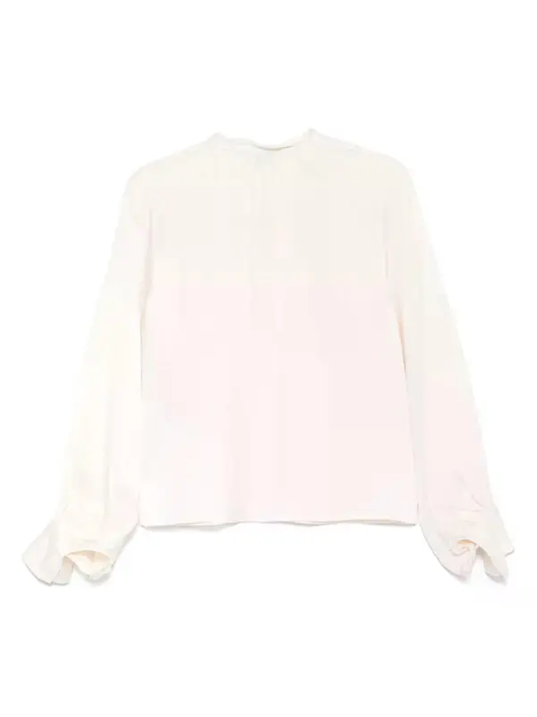 Filippa K Band-collar Blouse - Neutrals