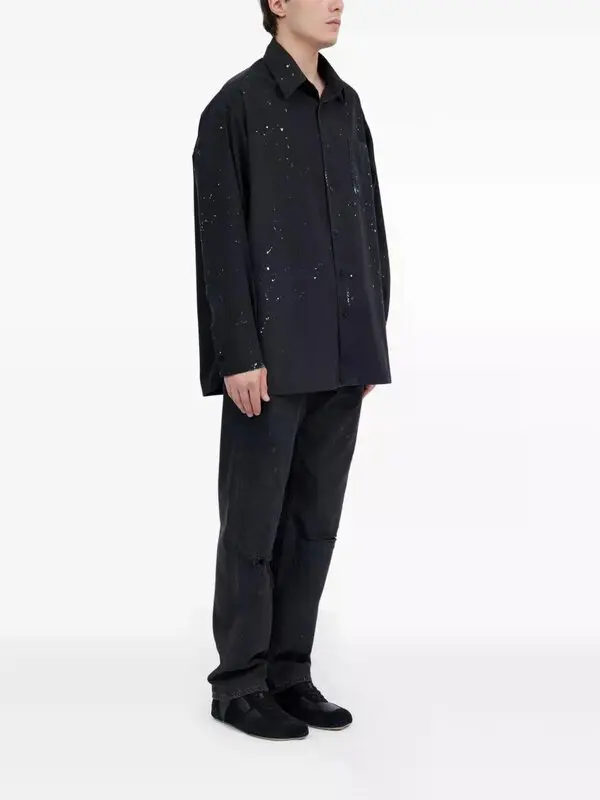 MAISON MARGIELA Paint-splatter Shirt - Black