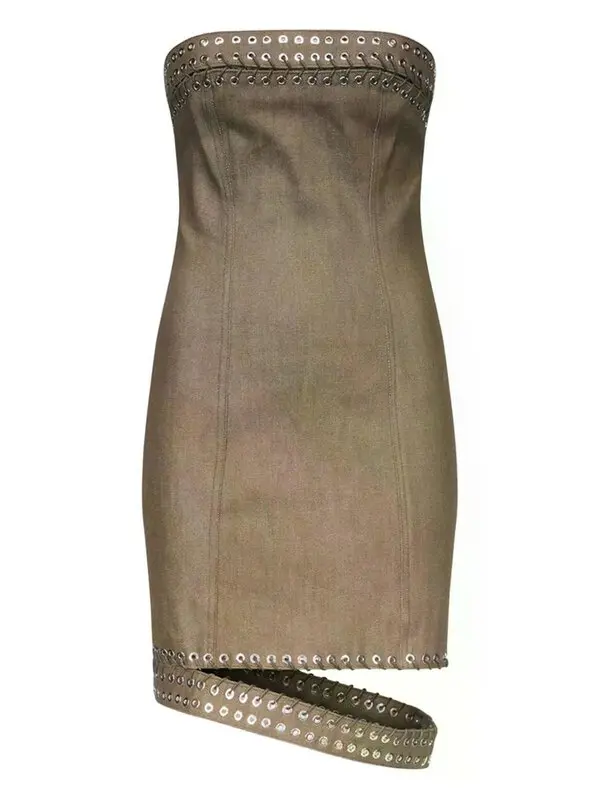 LUDOVIC DE SAINT SERNIN Eyelet-detailed Mini Dress