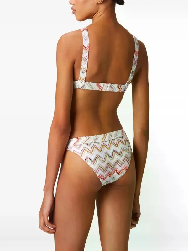Missoni Zigzag-pattern Bikini - White