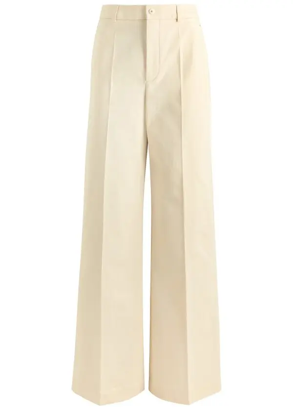 Moncler Wide-leg Twill Trousers