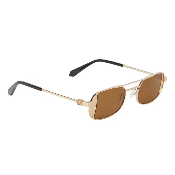 Off-White Aviator Sunglasses - Gold