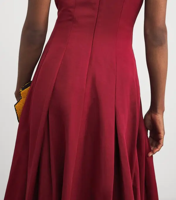 Staud Cotton-blend Joy Maxi Dress - Red