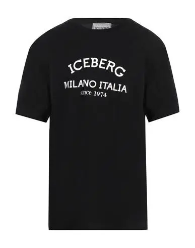 Iceberg T-shirt Jersey T-shirt Size Cotton - Black