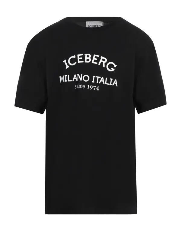 Iceberg T-shirt Jersey T-shirt Size Cotton - Black