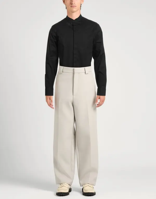 PAOLO PECORA Shirt Size Cotton, Elastane - Black