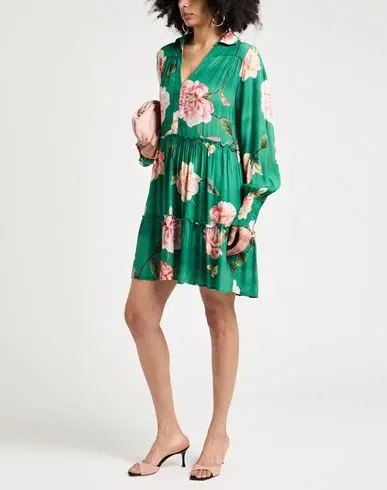 replay green dress GG She + Sky Blue Floral Dress w/ Stripe Contrast – Grace and Glory Boutique