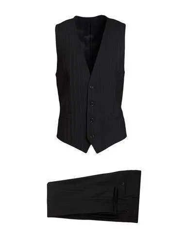 Dolce & Gabbana Suit Charcoal Size Virgin Wool, Elastane - Black